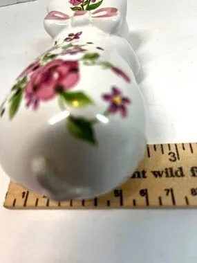 N/A | Accents | Vintage Ceramic Pig Figurine With Handpainted Floral ...
